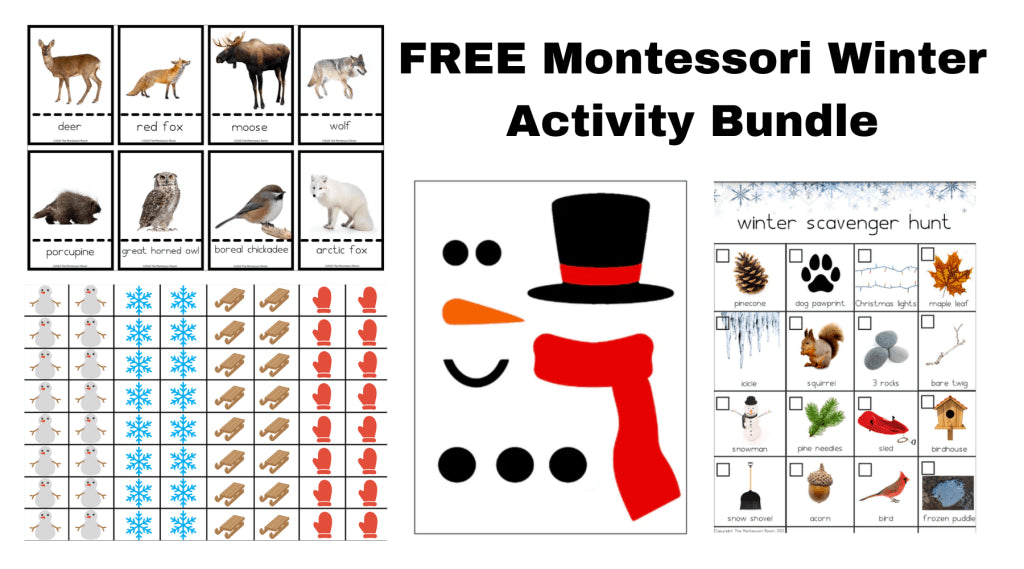 FREE Montessori Winter Activity Bundle - The Montessori Room