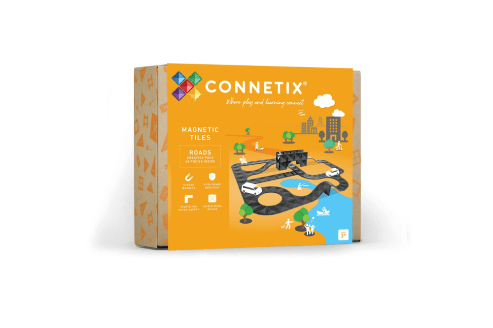 Connetix Creative Roads Pack [48 Pieces] I The Montessori Room
