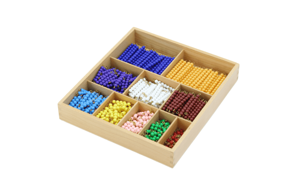 Multiplication Bead Bars with Box I The Montessori Room