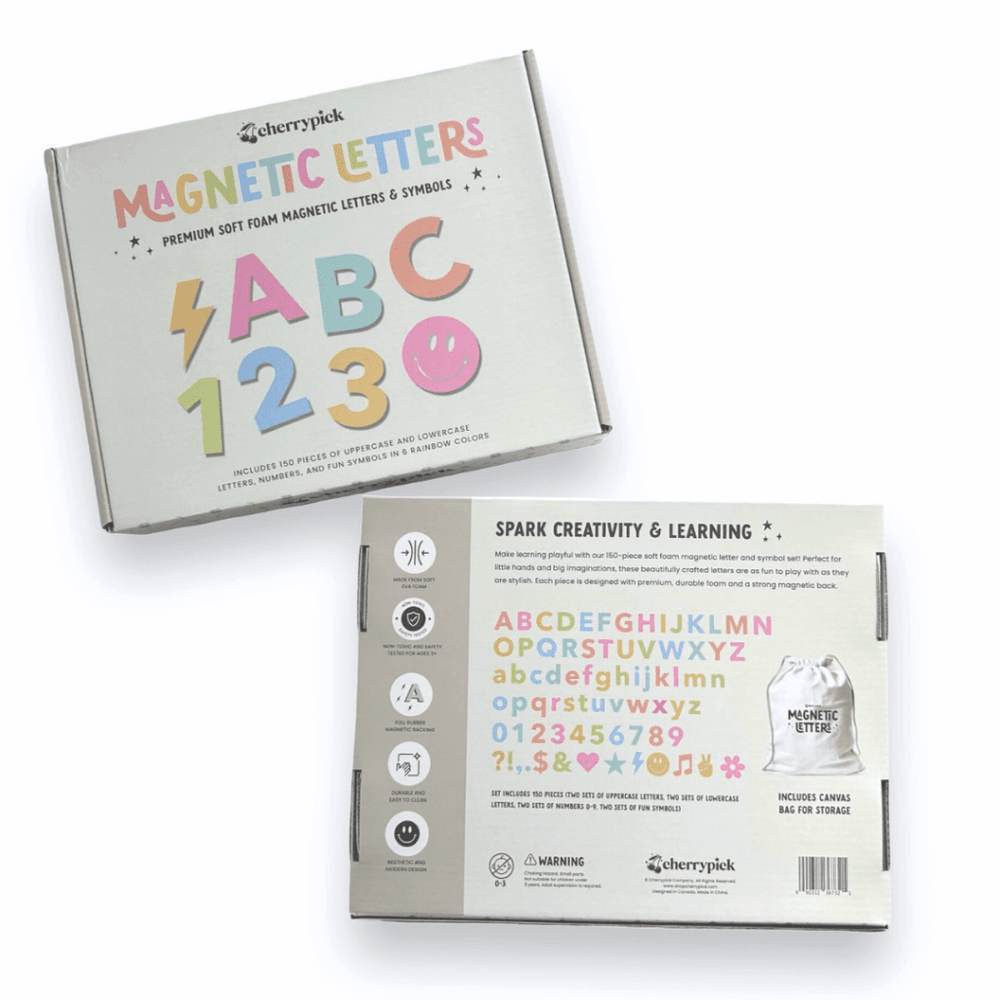 Soft Foam Magnetic Letters & Symbols - 150pc Set - For Magnetic Playwa ...