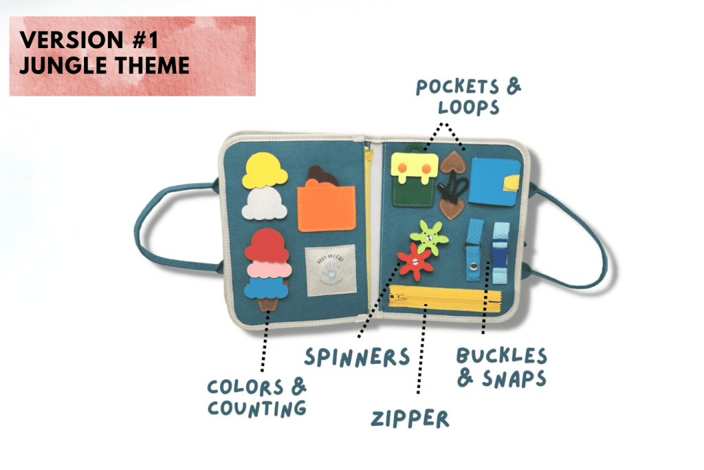 Busy Book - Felt Activity Book I The Montessori Room Toronto