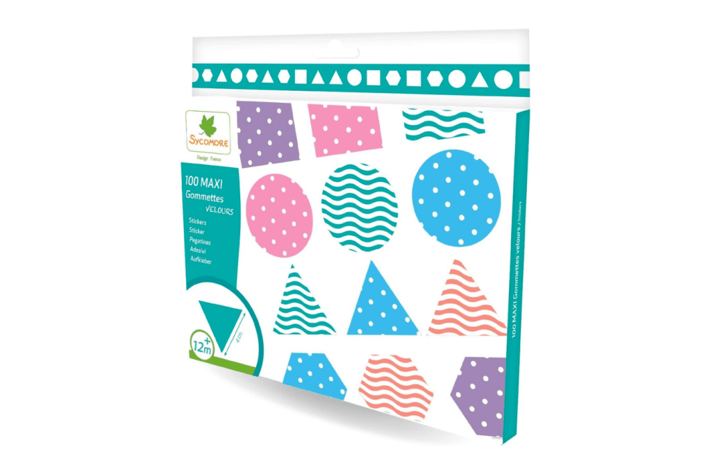 Geometric Stickers (great for Dot Printables) I The Montessori Room
