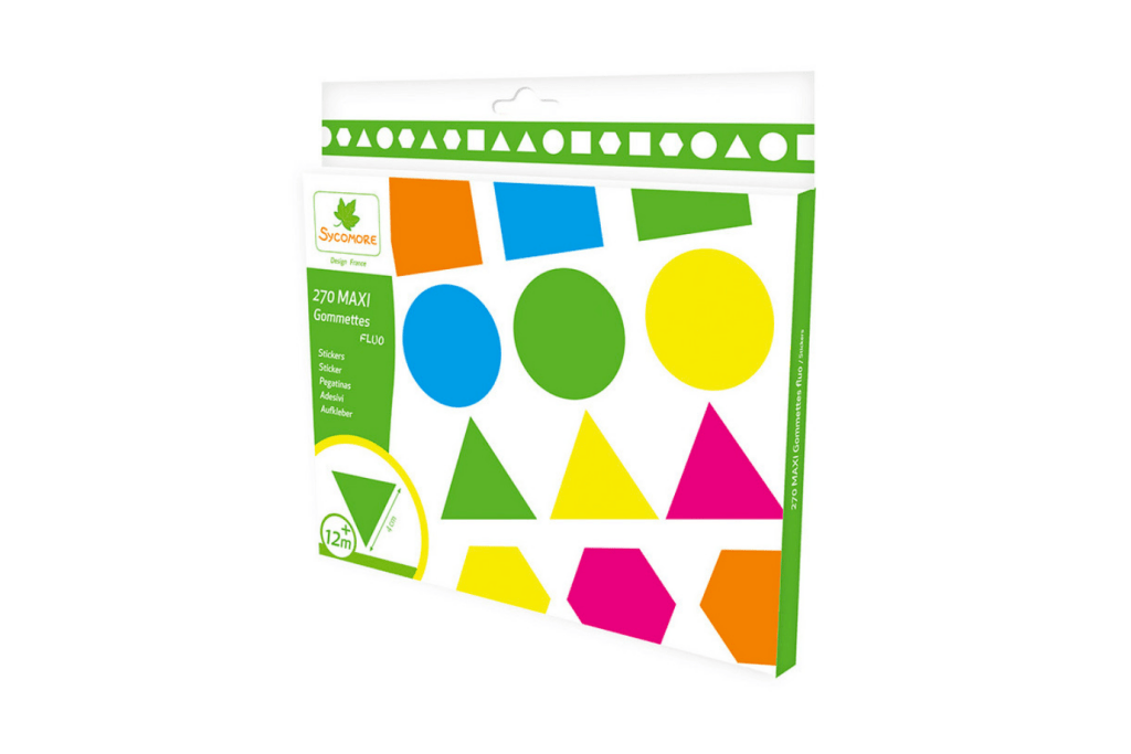 Geometric Stickers (great for Dot Printables) I The Montessori Room