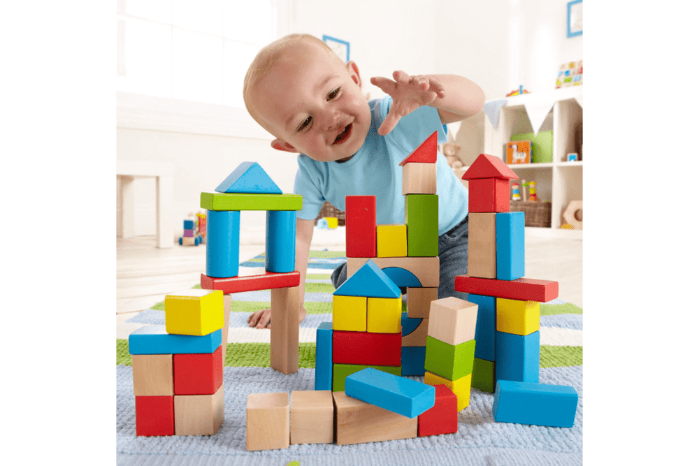 Hape Maple Blocks (50 Blocks) I The Montessori Room