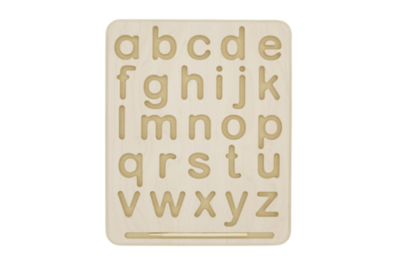 Wooden Alphabet Tracing Board I The Montessori Room Toronto