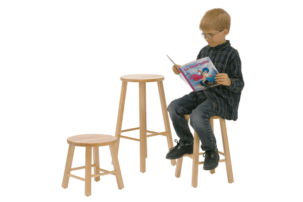Maple Classroom Stools - 3 Sizes Available - The Montessori Room