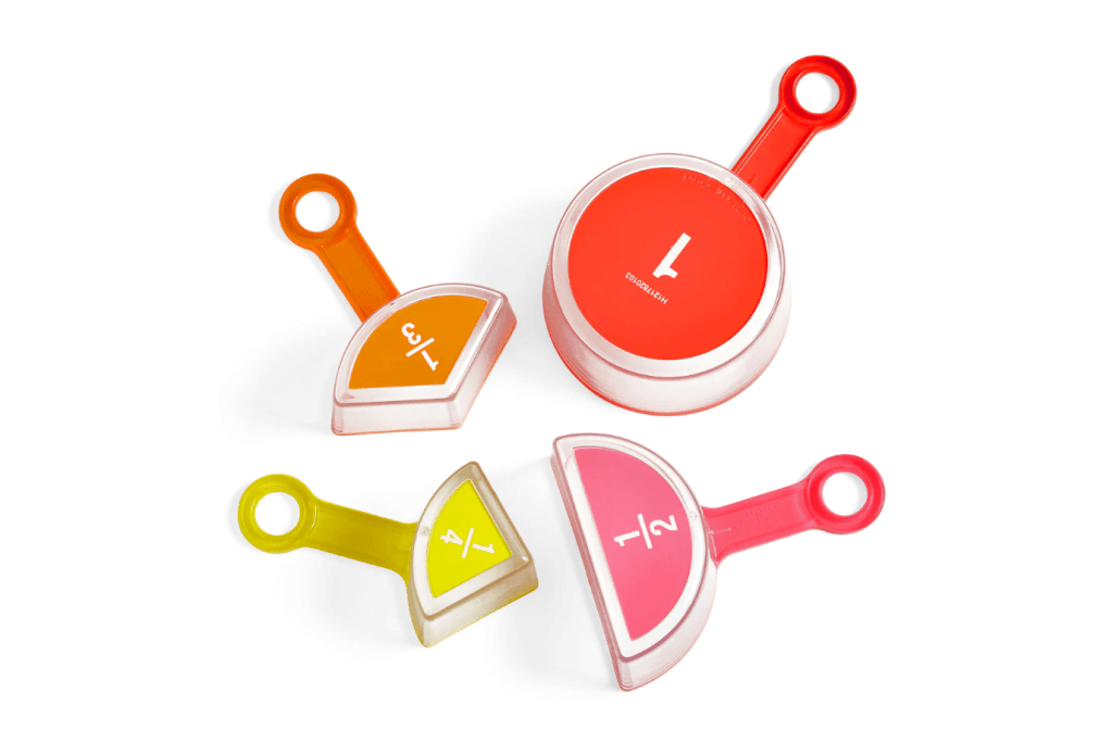 Rainbow Fraction® Measuring Cups (Set of 4) I The Montessori Room