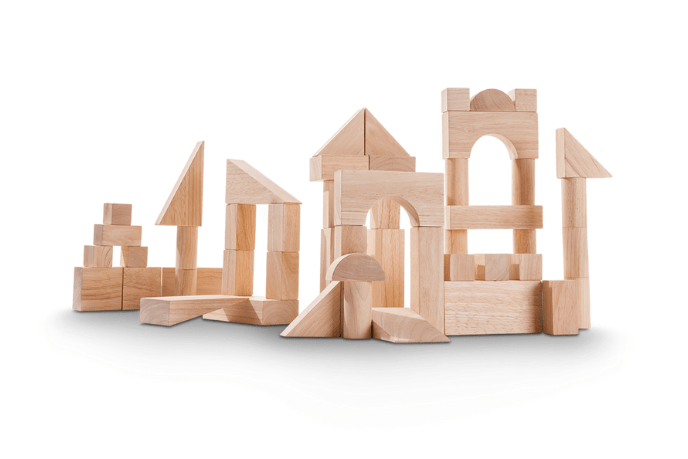 Unit Blocks (Set of 50) I The Montessori Room